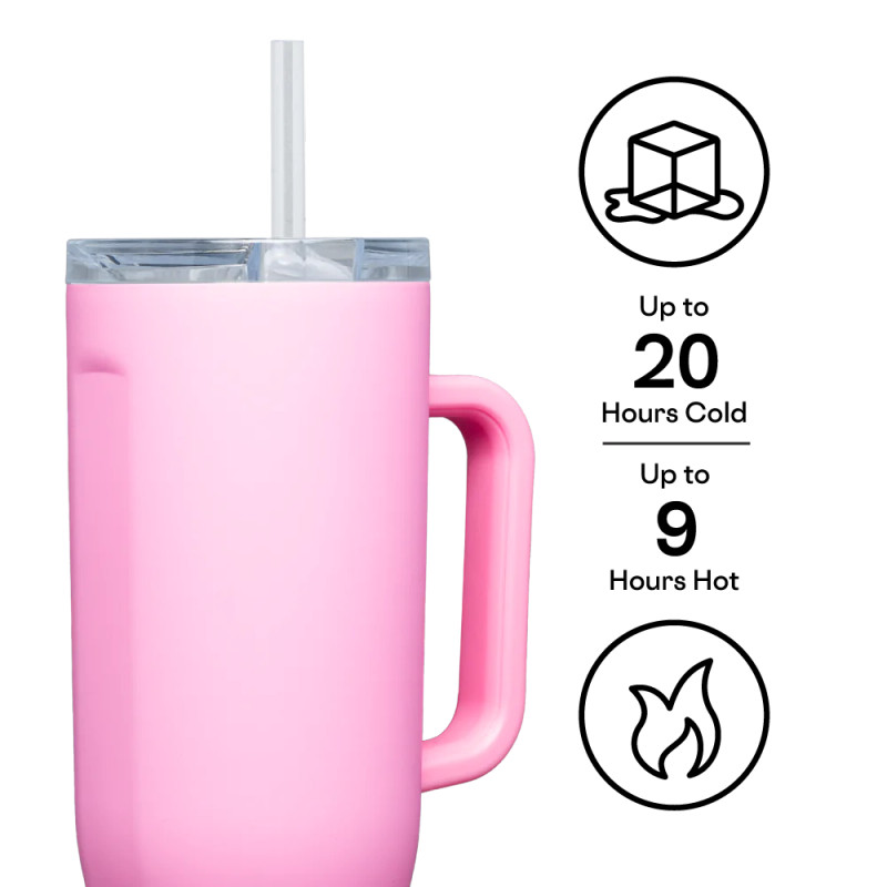 Corkcicle 2024 CRUISER 40 oz. Sun soaked Pink - Breeze