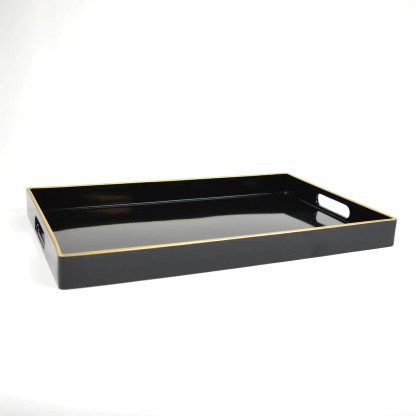 BLACK Rectangular Tray - Breeze