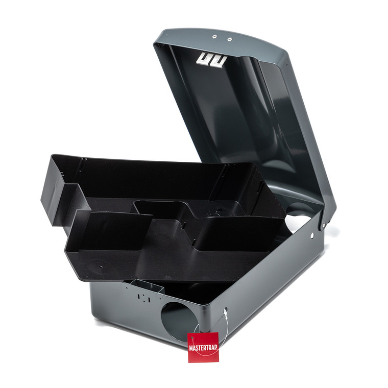 Mastertrap Metal Rat Bait Station Box with Removable Liner