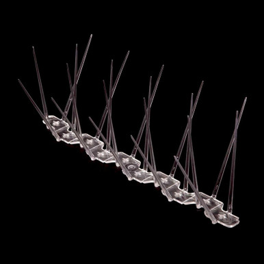 Bird Spikes Wide Plastic Bird and Pigeon Spike Clear Strip