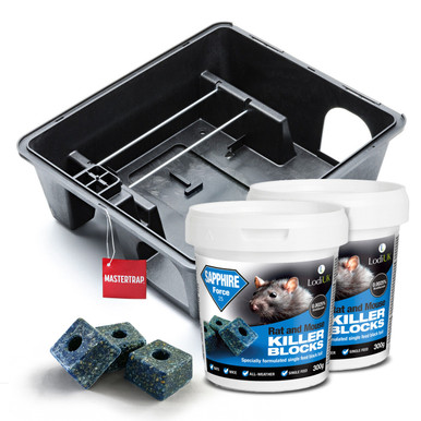 Rat Poison Station Box with 600g Poison Blocks