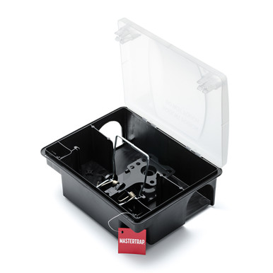 Mastertrap Bantam Rat Bait Station Box with Snap Trap Clear Lid