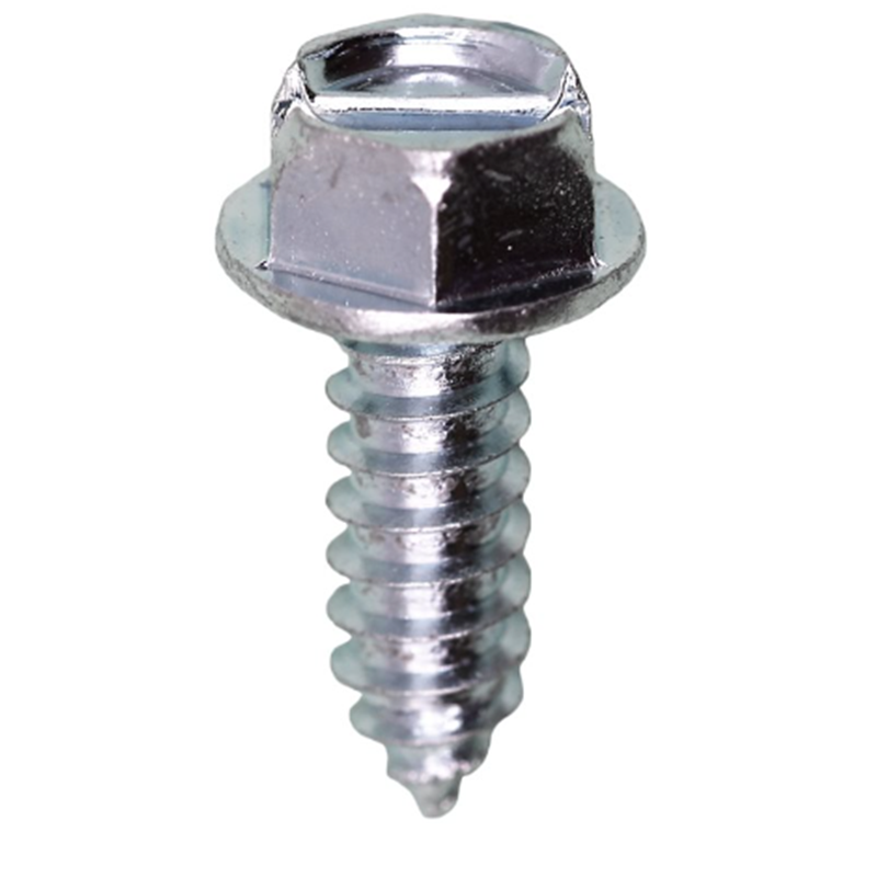 #14 x 3/4 SLTD Hex Washer HD License Plate Screw - ACP Detail Supply
