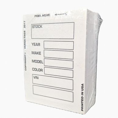 STOCK IN STICKER WHITE - ACP Auto Detail Supplies