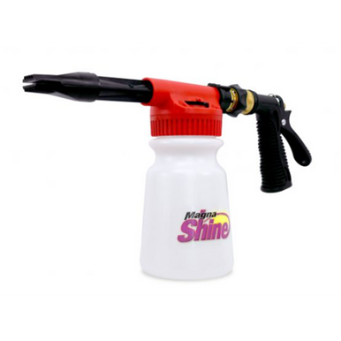 Low pressure foam gun for garden hose