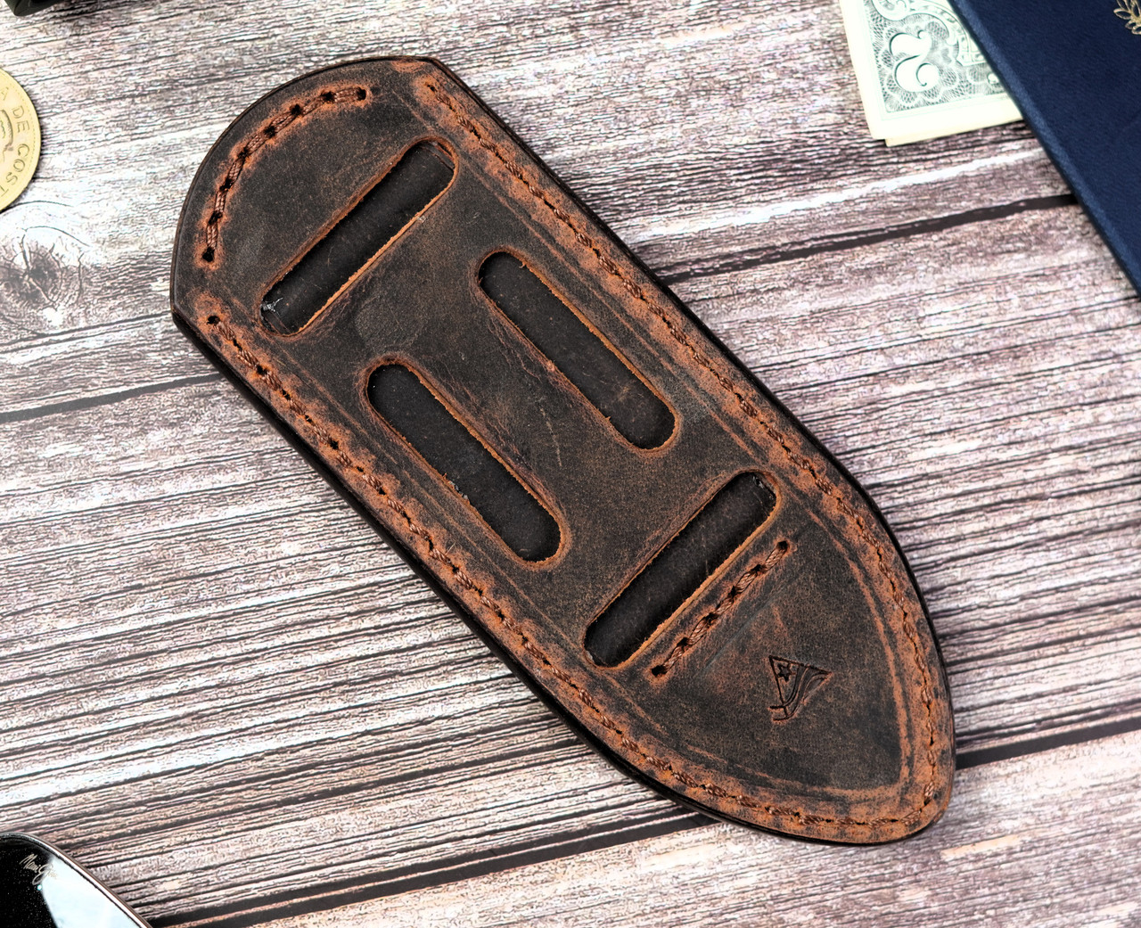 Delta Shield™ Medium Leather Belt Sheath