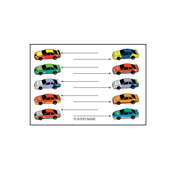 Racing Board - 40 line Board - 5 Pack - All-Star Gaming