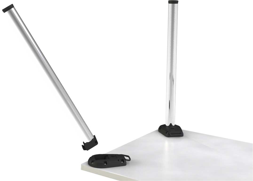 Folding Table Legs | Durable Metal, Height Adjustable