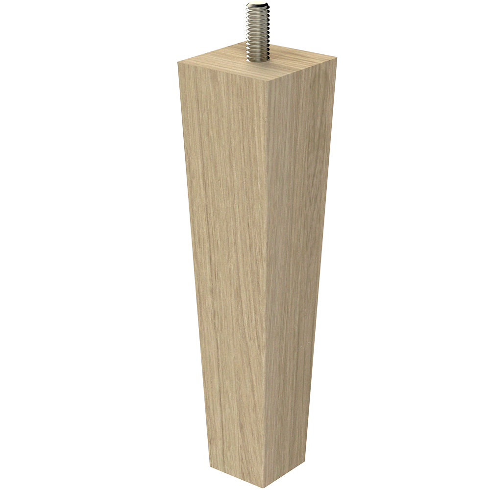 6" Square Tapered Wood Furniture Leg