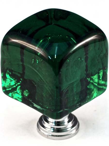 KNB - CAL-ARTX CLG-PC Large Green Cube Knob (CAL-ARTX CLG-PC)