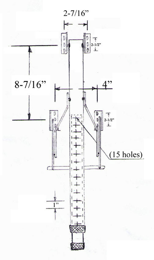 Height Adjustable Single Folding Table Leg - FS29ADJ - TableLegsOnline.com