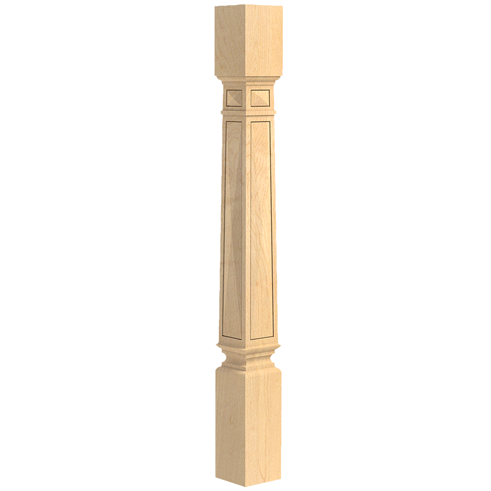 34-1/2" Traditional Reeded Table Leg BW150220