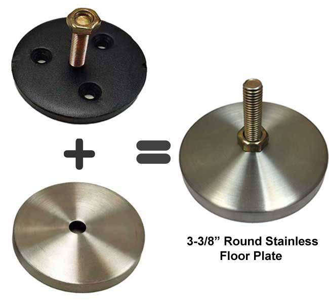 48" Floor Mount Post Leg BOLT48