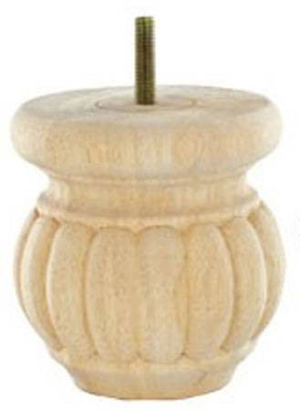 2-1/2" tall Half Triangle Wood Leg K5050