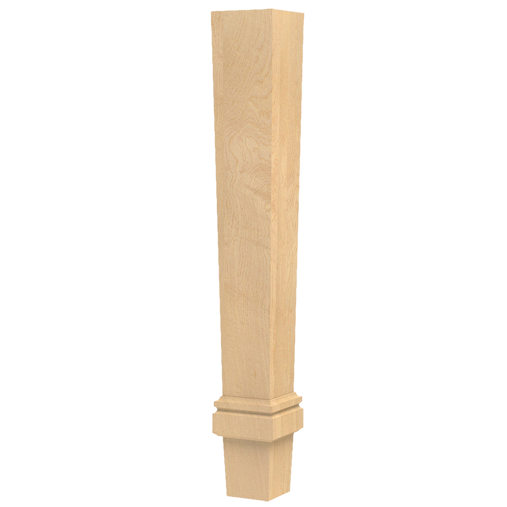 35-1/4" x 4" Square Wood Post Leg BW624010