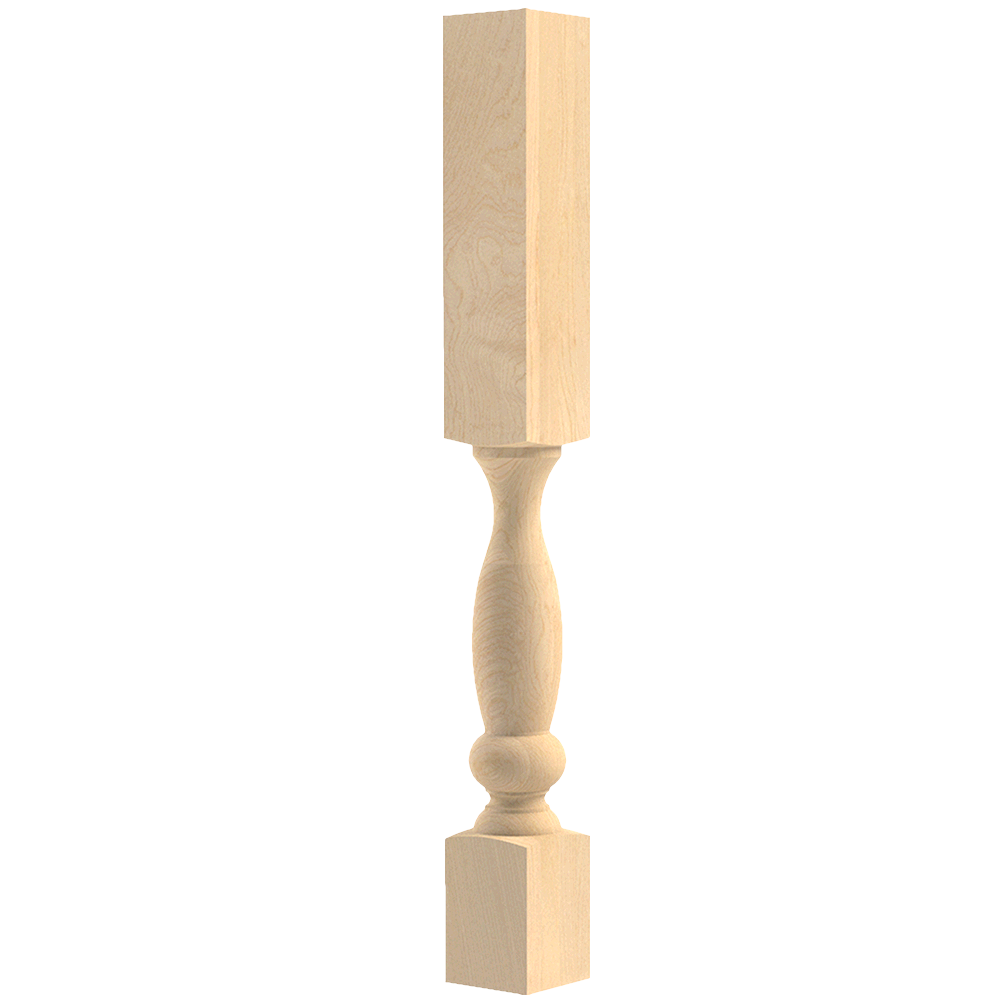 34-1/2" Traditional Reeded Table Leg BW150220