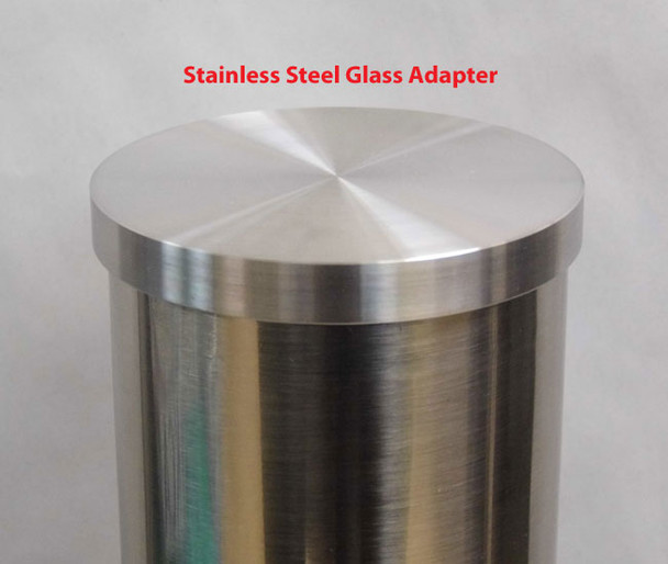 34" Glass Table Leg - Single GLASS34