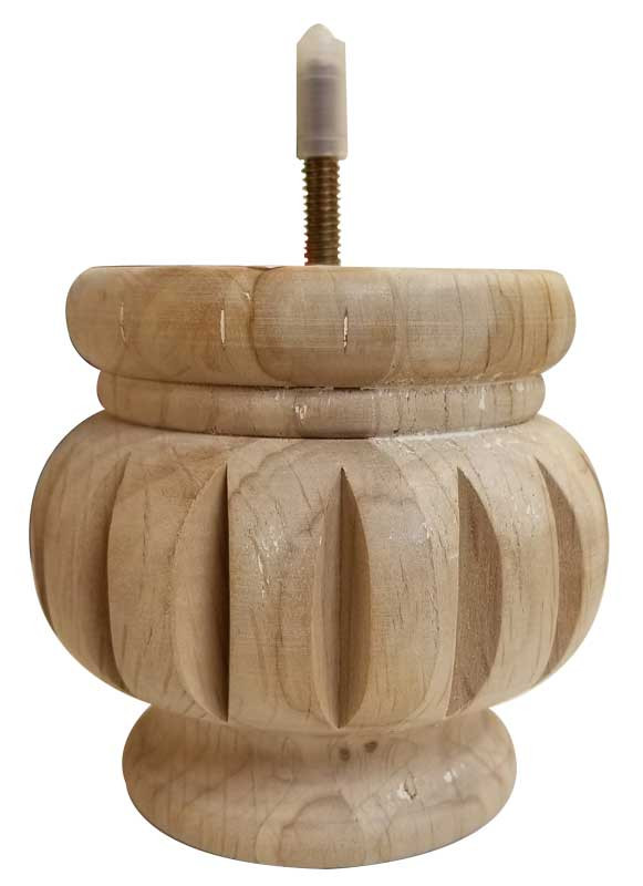 2-1/2" tall Half Triangle Wood Leg K5050