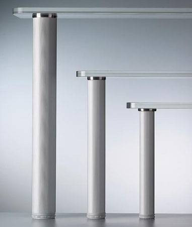 34" Glass Table Leg - Single GLASS34