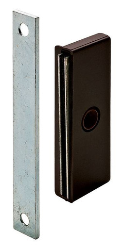 Magnetic Catch, with steel strike, plastic, brown, 5KG 24650100