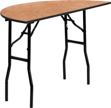 Half-Round Wood Folding Banquet Table FT-HR