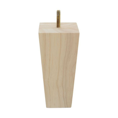 6 Square Tapered Wood Furniture Leg Unfinished