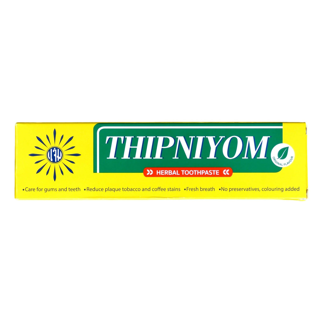 Thipniyom Herbal Fluoride Free Toothpaste for Tobacco Coffee Stains 160 ...