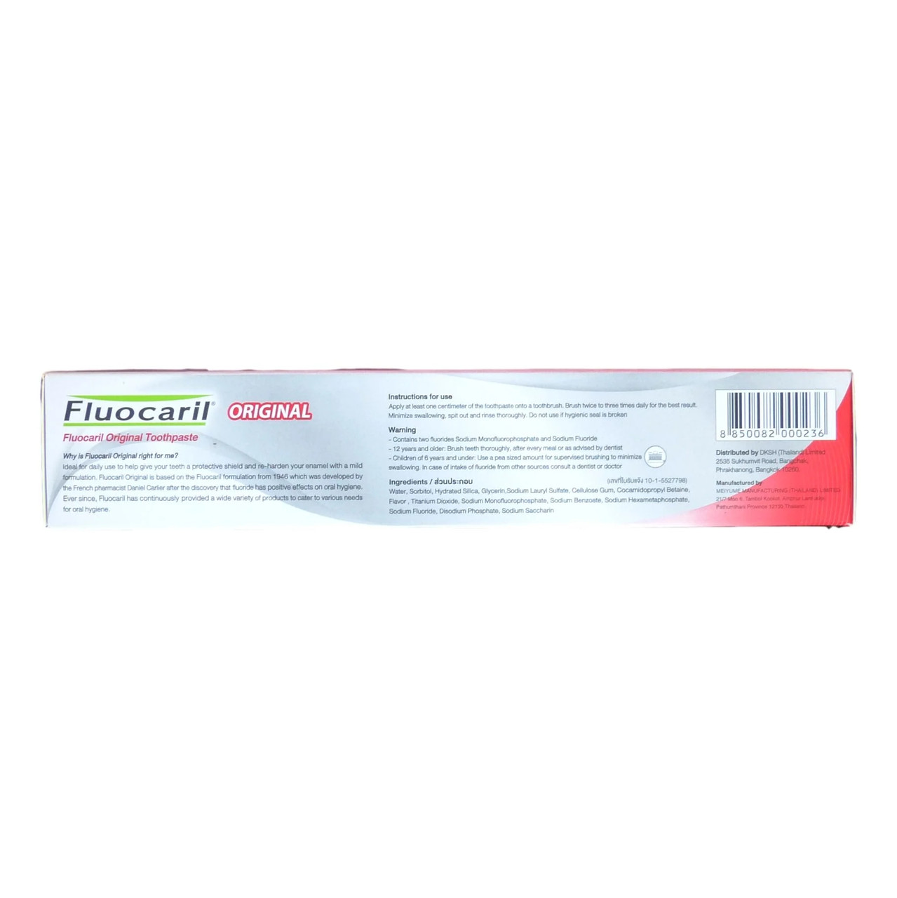 Fluocaril Original Fluoride Toothpaste 160g Twin Pack