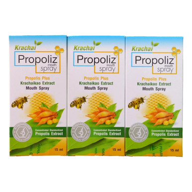 Propoliz Propolis Mouth Spray 15ml (Pack of 3)