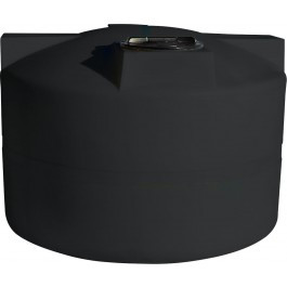 750 Gallon CRMI Black Plastic Vertical Water Storage Tank | 750VTSFWB