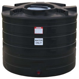 550 Gallon Enduraplas Black Vertical Water Storage Tank | WST
