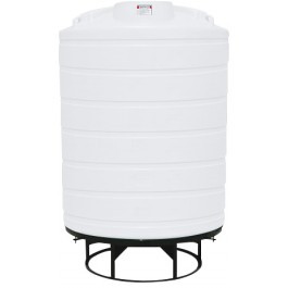 2500 Gallon Enduraplas Natural White Full Drain Cone Bottom Tank with ...