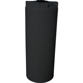 110 Gallon CRMI Black Plastic Vertical Water Storage Tank | 110VTFWB