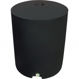 50 Gallon CRMI Black Plastic Vertical Water Storage Tank | 50VTFWB
