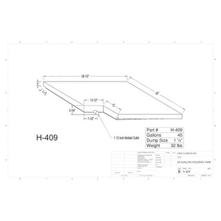 45 Gallon RV Holding Tank H-409