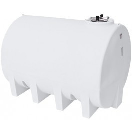 3000 Gal Horizontal Leg Tank | Enduraplas White
