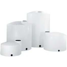 67 Gallon PE Chem-Tainer White Rectangular Open Top Tank | R243618A