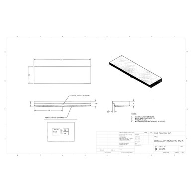 38 Gallon RV Holding Tank H-578
