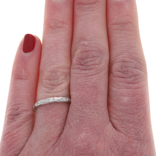 Alex Sepkus Diamond Wedding Band - Platinum 950 Rd .14ctw XOXO Ring Sz ...