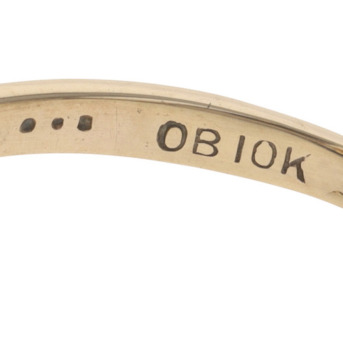 Ostby & Barton Diamond Onyx Art Deco Ring - Yellow Gold 10k Single ...