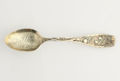 Dallas Texas 1891 Souvenir Spoon Towle Sterling Silver Floral Vintage ...