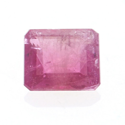 Loose Red Emerald Bixbite - Emerald Cut .14ct Pinkish Red Solitaire ...