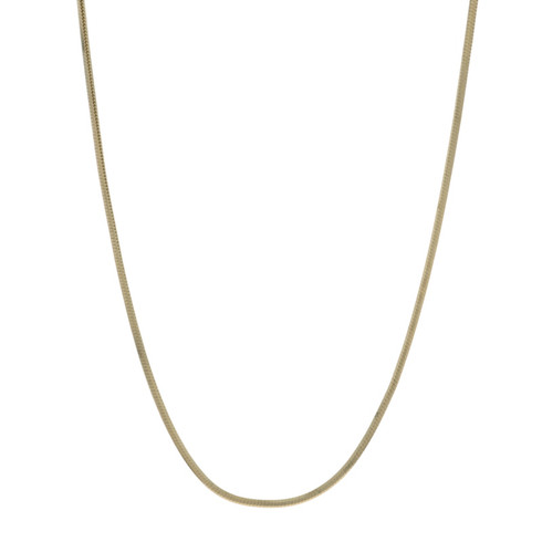 Yellow Gold Diamond Cut Snake Chain Necklace 18 1/4" - 14k - Wilson ...