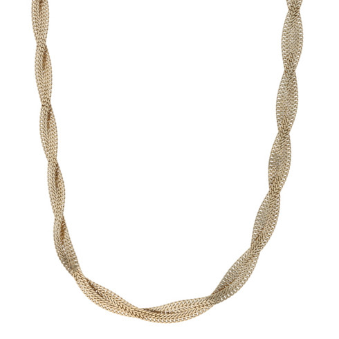 Yellow Gold Twisted Double Cuban Chain Necklace 18 1/4" - 10k - Wilson ...