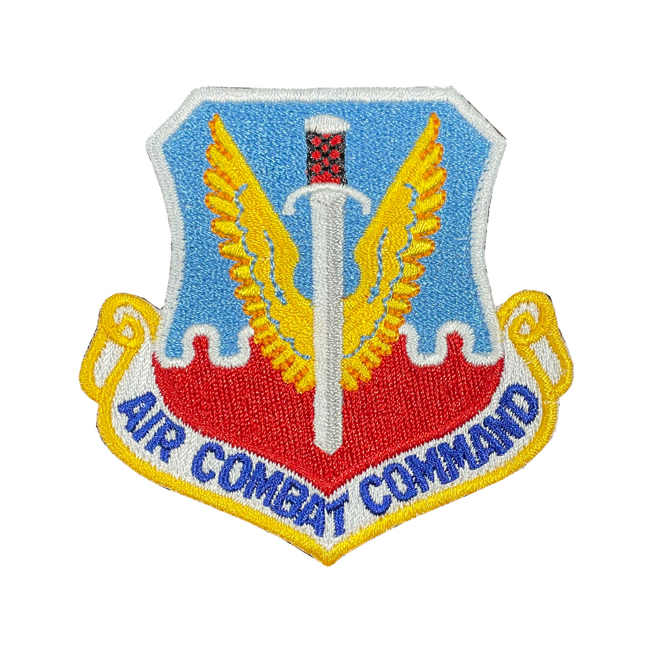Full Color AMC Air Mobility Command Patch With Hook Backing With Leather