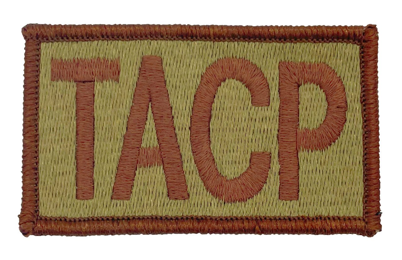 Multicam OCP TACP Patch with Hook Backing (Spice Brown Letters and Border)