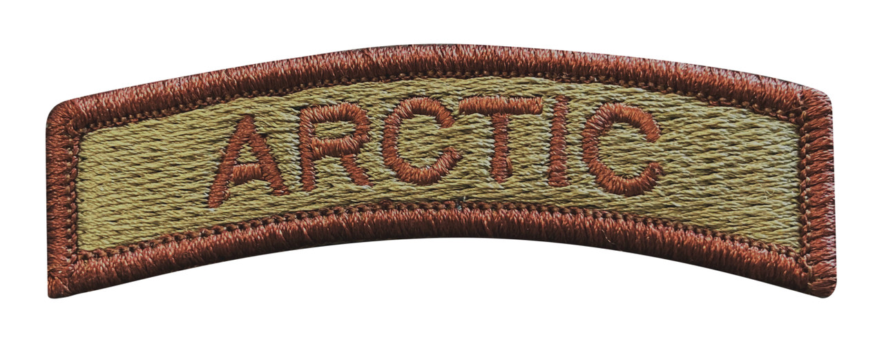 Multicam OCP ARCTIC Tab with Hook Backing (Spice Brown Letters and Border)