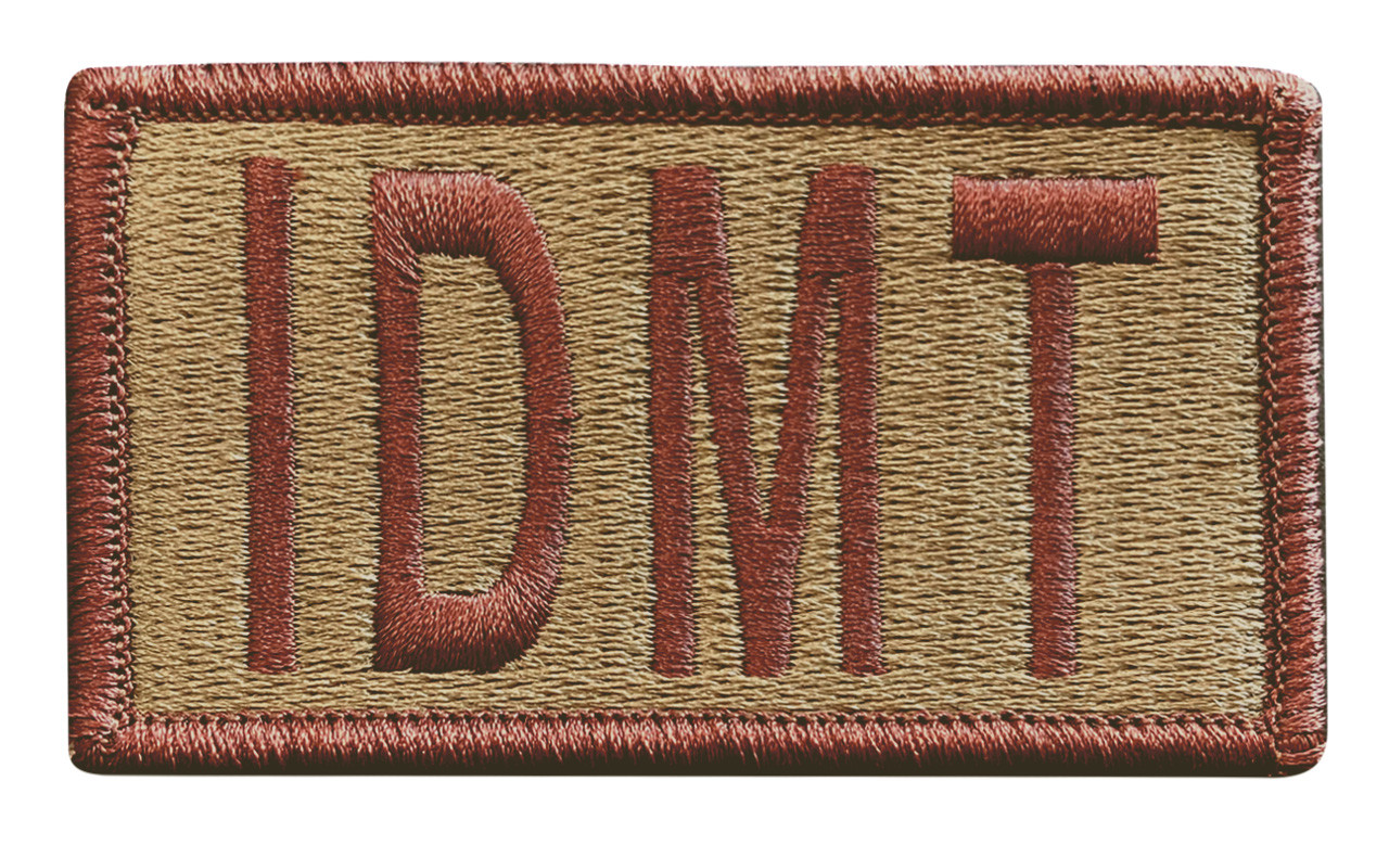 Multicam OCP IDMT Patch with Hook Backing (Spice Brown Letters and Border)