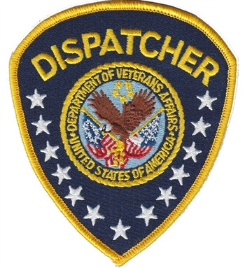 Blue/Gold VA Police Shoulder Patch - Dispatcher