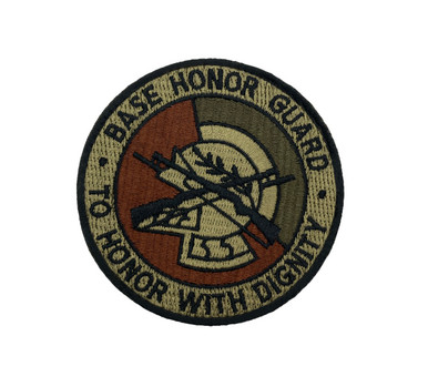 Multicam OCP Base Honor Guard Patch With Black Border With Hook Backing